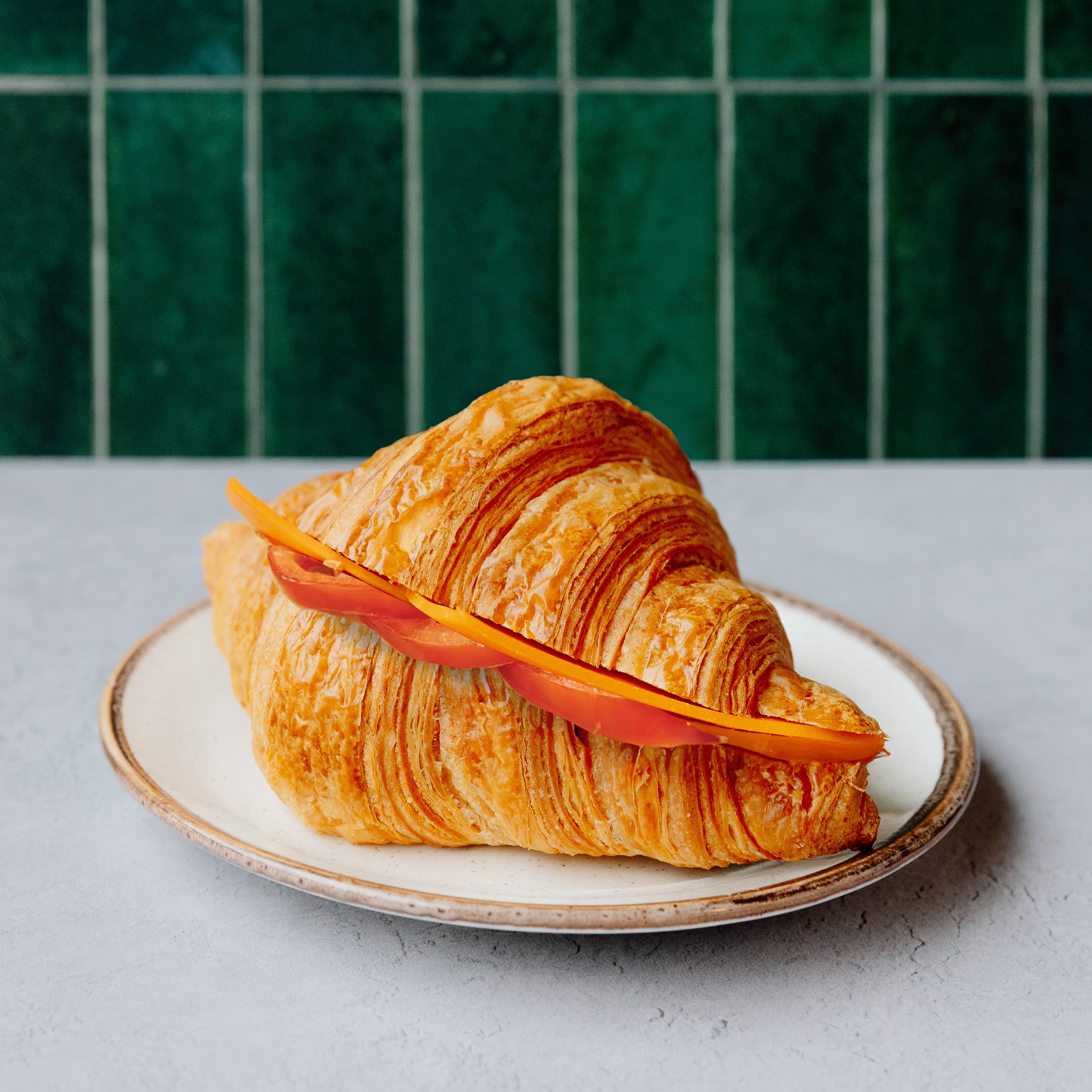 Cheese and Tomato Croissant | Brickwood Coffee & Bread